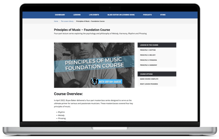 Principles of Music Foundation Course | GuitarVivo